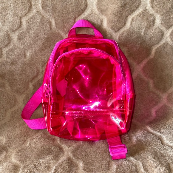 Bags | Clear Barbie Prink Mini Backpack | Poshmark